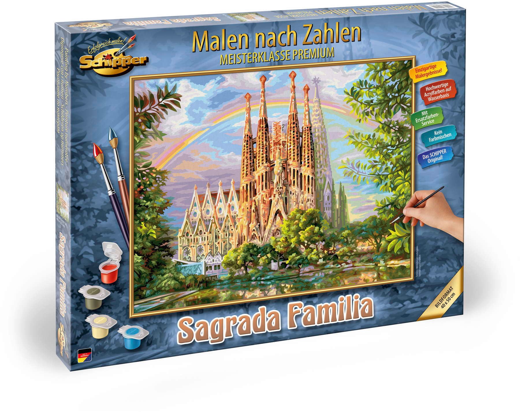 Schipper Malen nach Zahlen Malen nach Zahlen Master Cl. Premium 40x50cm Sagrada Familia 609130914