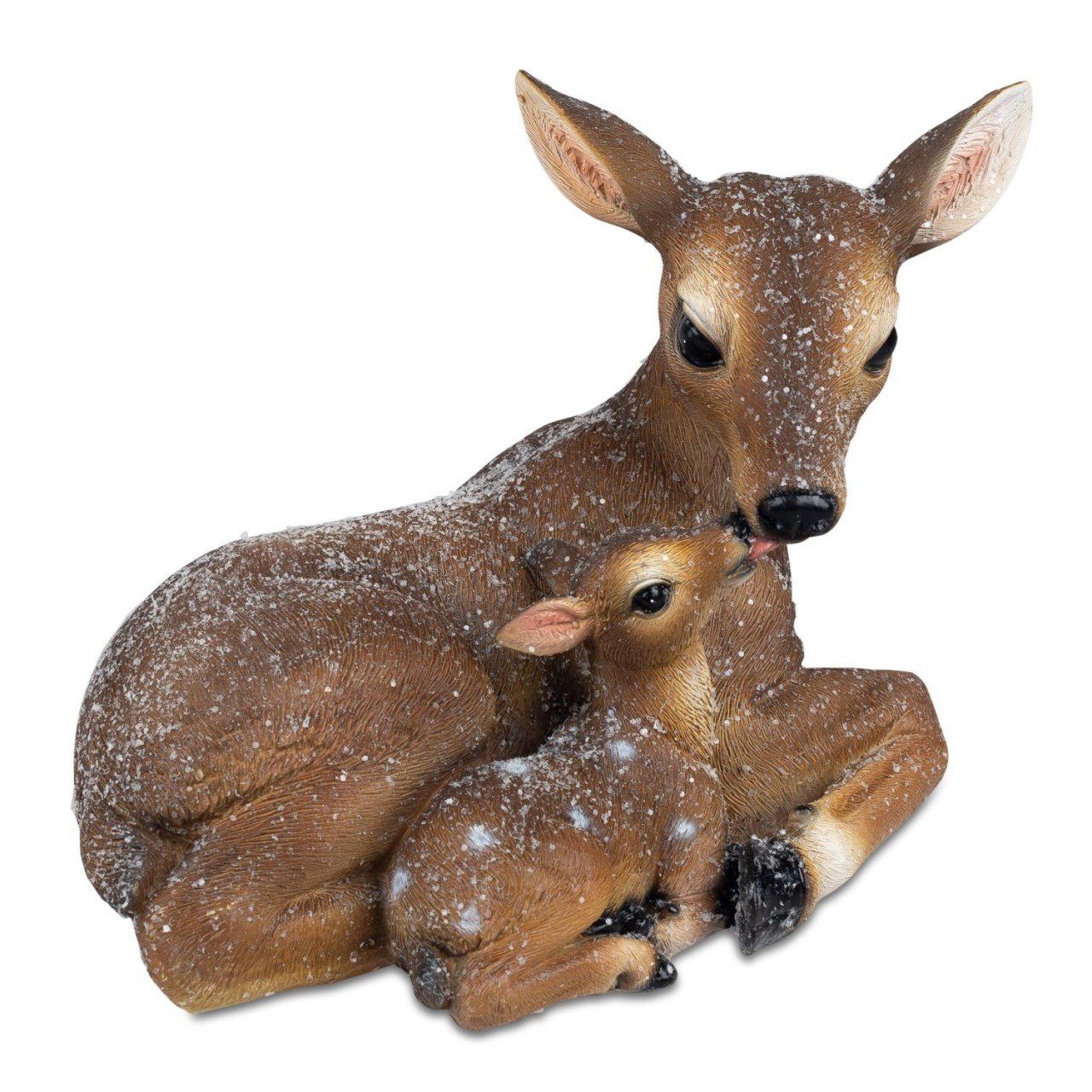 Formano Dekofigur Winterzeit Braun L19cm B12cm H15cm Kunststein
