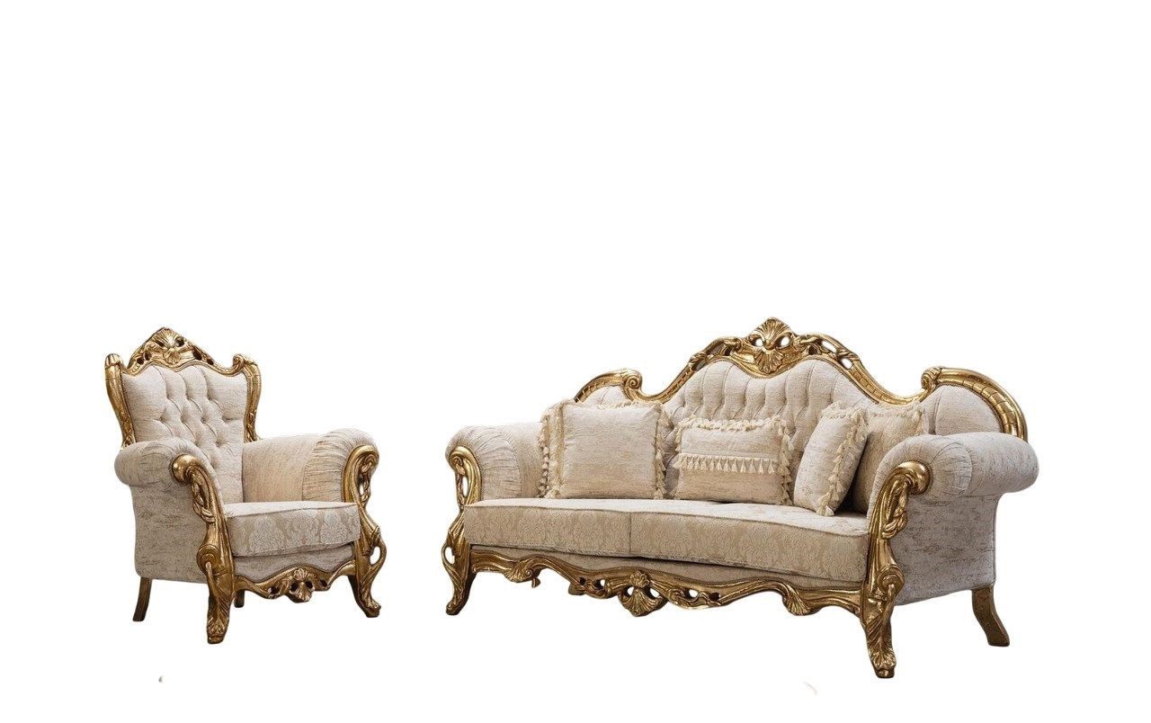 Xlmoebel Sofa Klassische Möbel Sofa Set Mit 3 Sitzer Couch Und Sessel