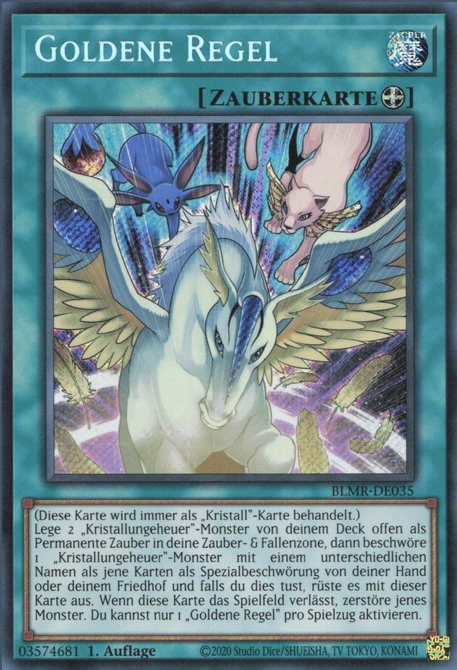 Recollectibles Sammelkarte Yugioh Karte Goldene Regel Deutsch Yu Gi Oh