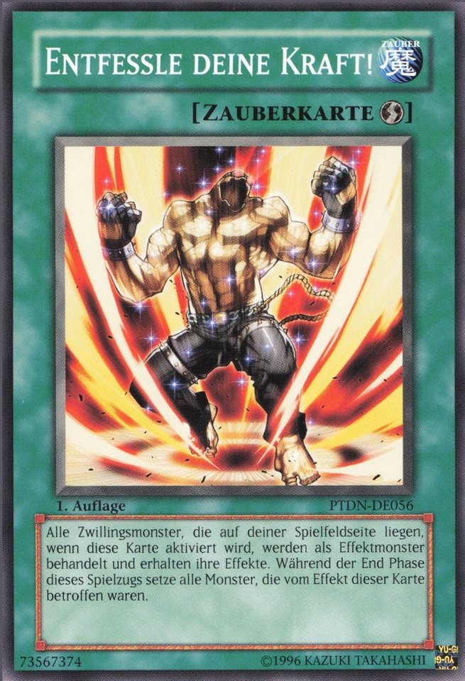 Recollectibles Sammelkarte Yugioh Karte Entfessle Deine Kraft Yu Gi