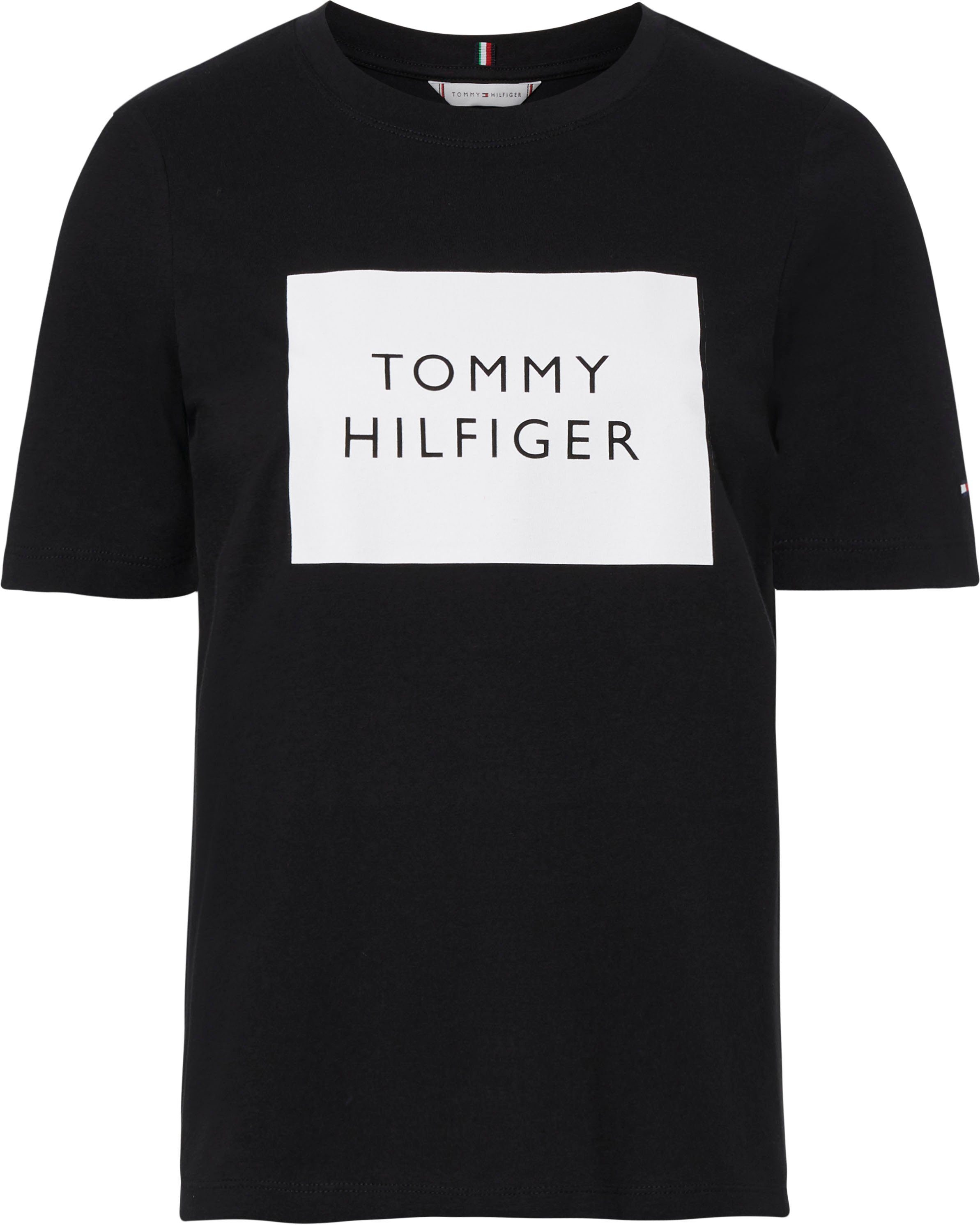 Tommy Hilfiger Rundhalsshirt Regular Box C Nk Tee Ss Mit Tommy