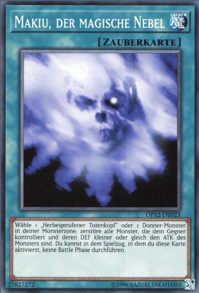Recollectibles Sammelkarte Yugioh Karte Makiu Der Magische Nebel