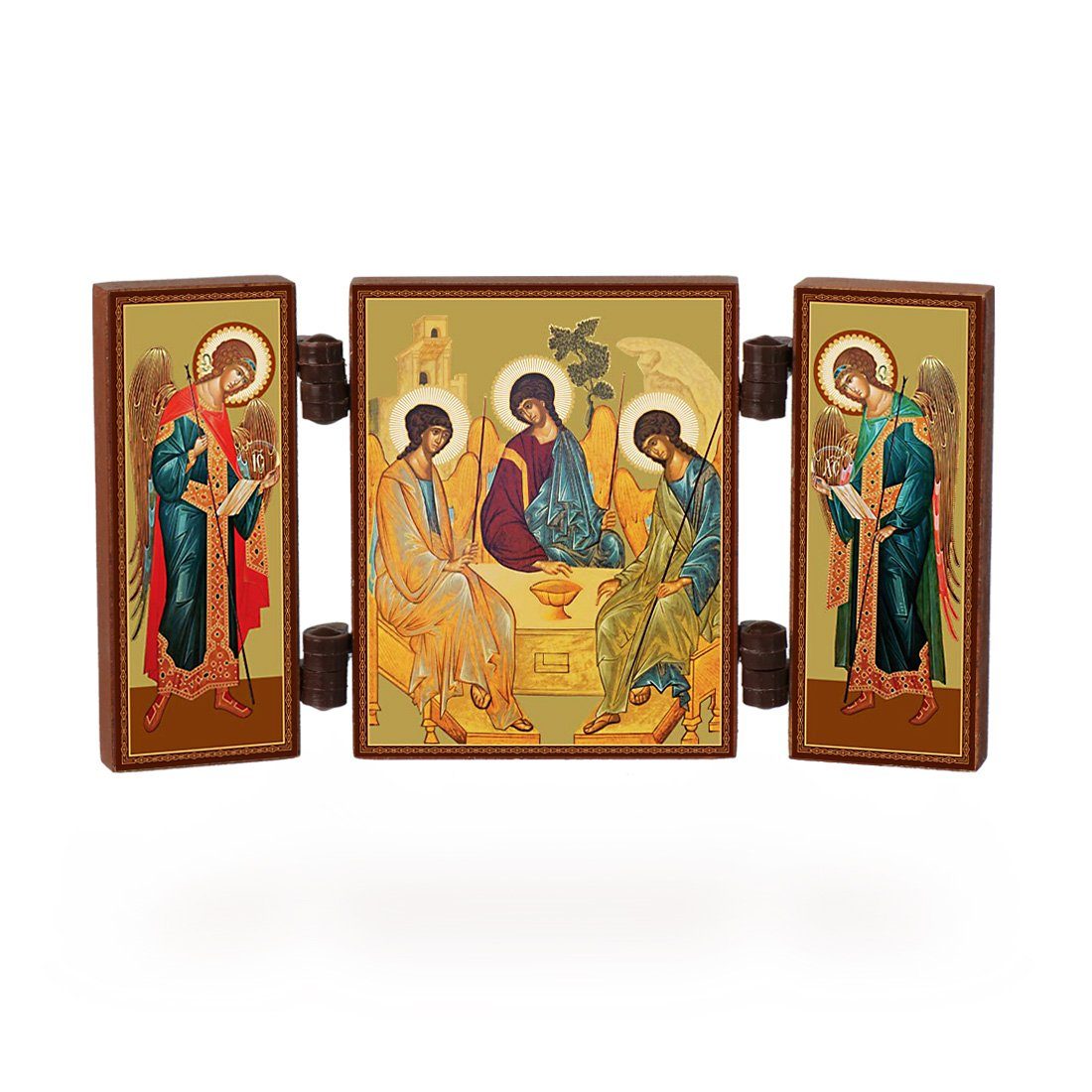 NKlaus Bild Ikone - Heilige Dreifaltigkeit christliche reise Altar Triptychon Andr, Religion