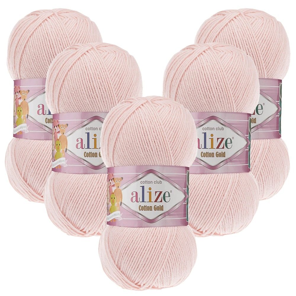 Alize 5 x ALIZE Cotton Gold Häkelwolle, 330 m, Handstrickgarn,Premium ...