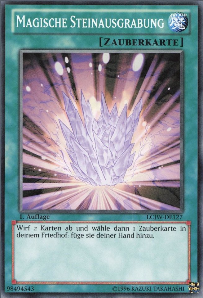 Recollectibles Sammelkarte Yugioh Karte Magische Steinausgrabung