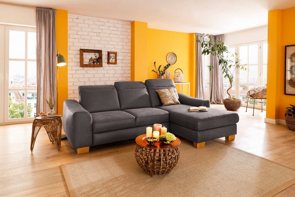 Home Affaire Ecksofa Dundee L Form Wahlweise Mit Kopfteilverstellung
