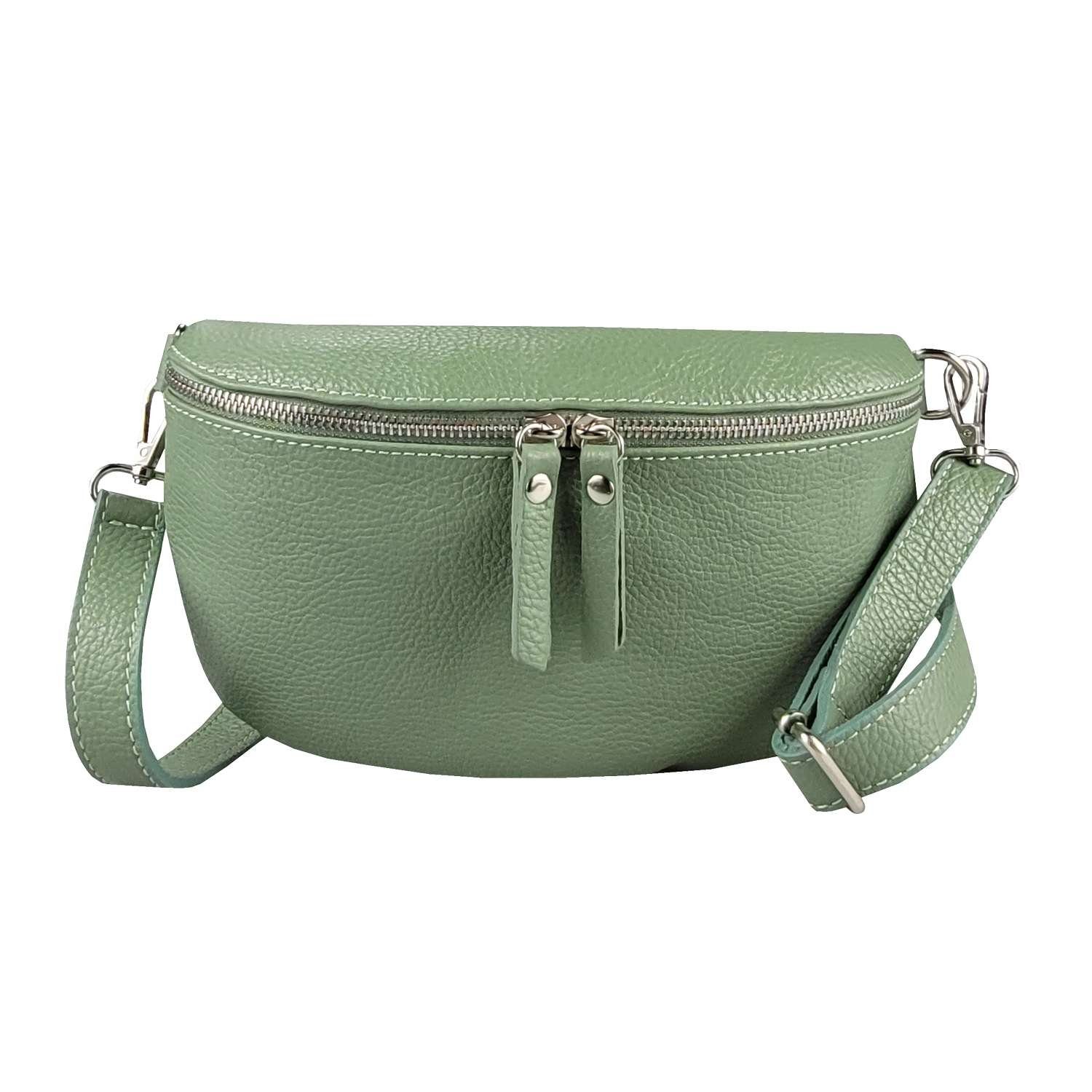 ITALYSHOP24 Bauchtasche Damen Leder Gürteltasche Hüfttasche CrossBody ...