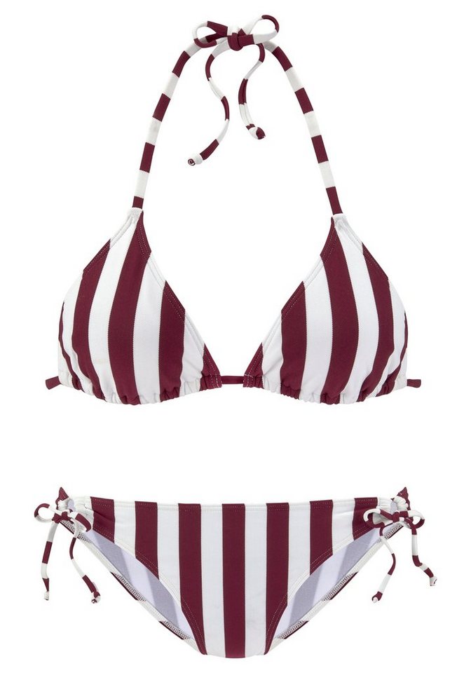 Venice Beach Triangel-Bikini mit gewebten Streifen Venice Beach Triangel-Bikini mit gewebten Streifen