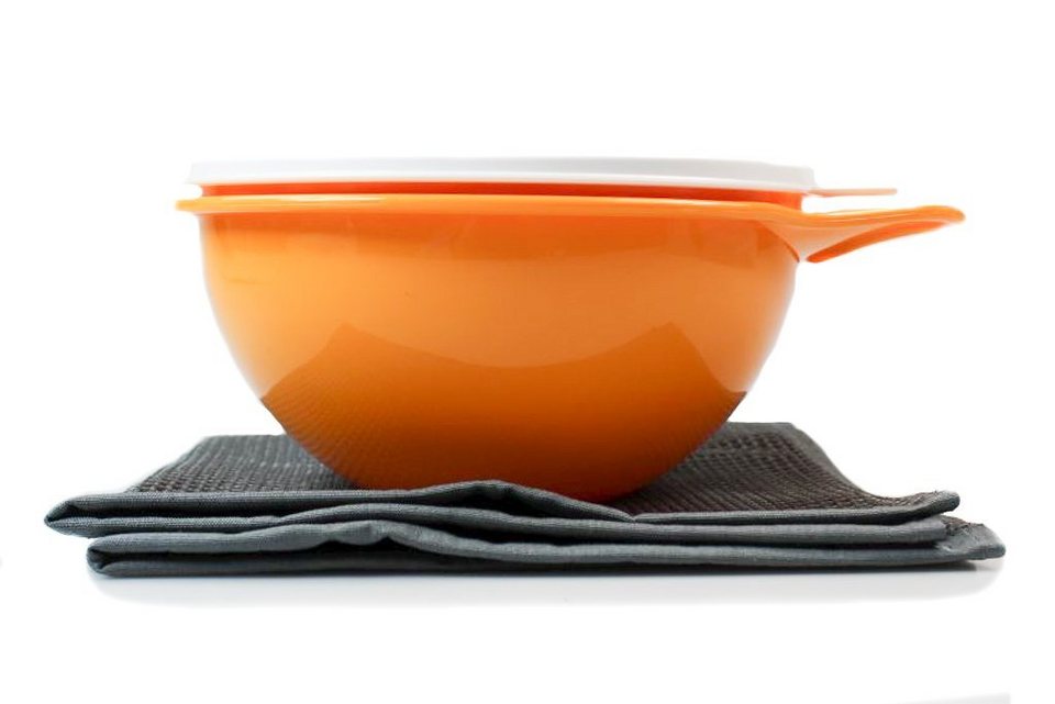 Tupperware Back Set Maximilian 14 L Orange Salatbar Glastuch