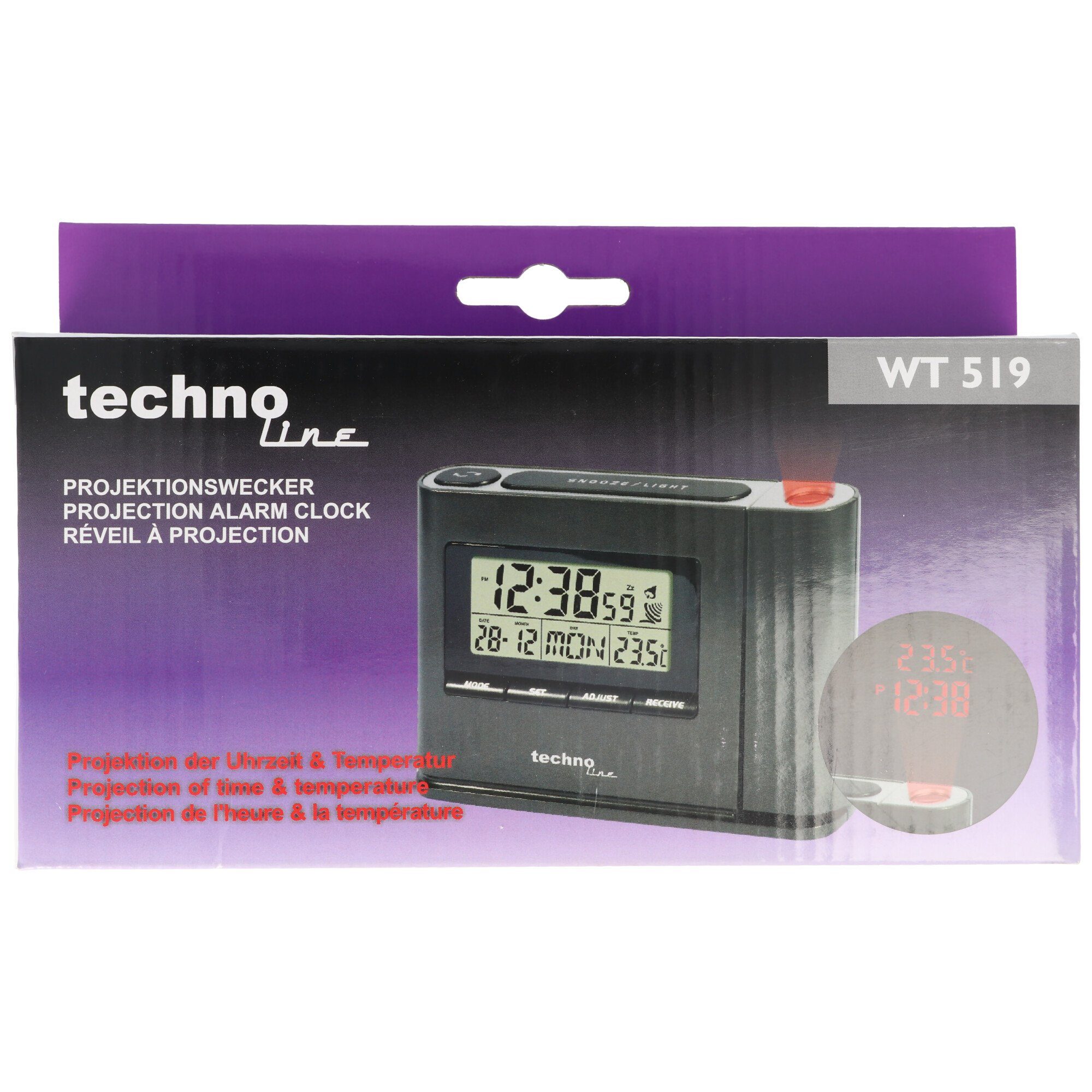 Technoline Kinderwecker Wt 519 Funk Projektionswecker Mit