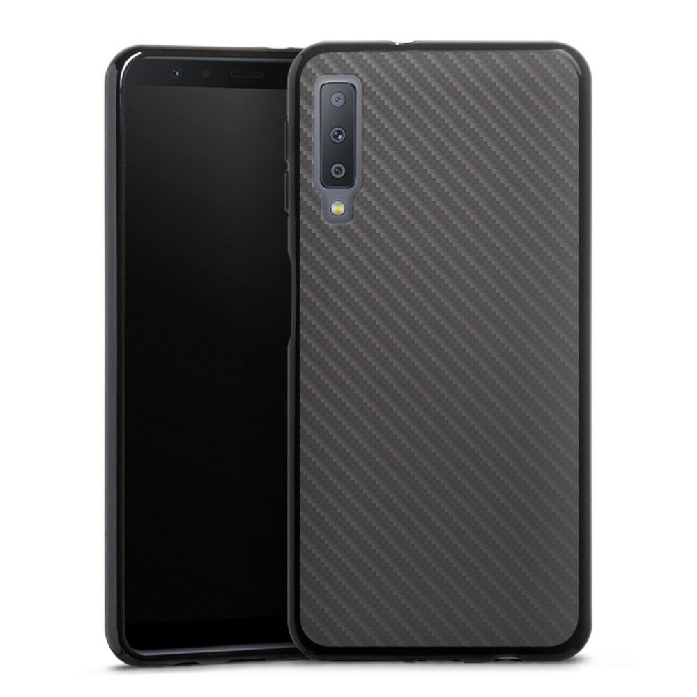 Deindesign Handyhülle Metallic Look Muster Carbon Carbon Samsung