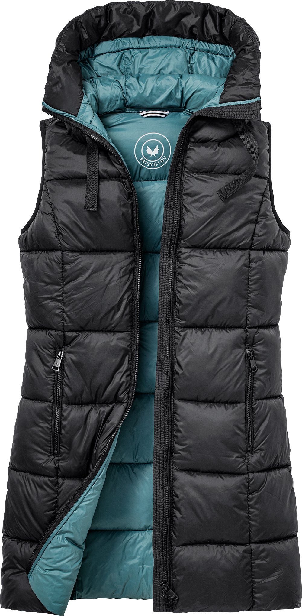 Patsy & Lou Steppweste extralang, tailliert und warm wattiert