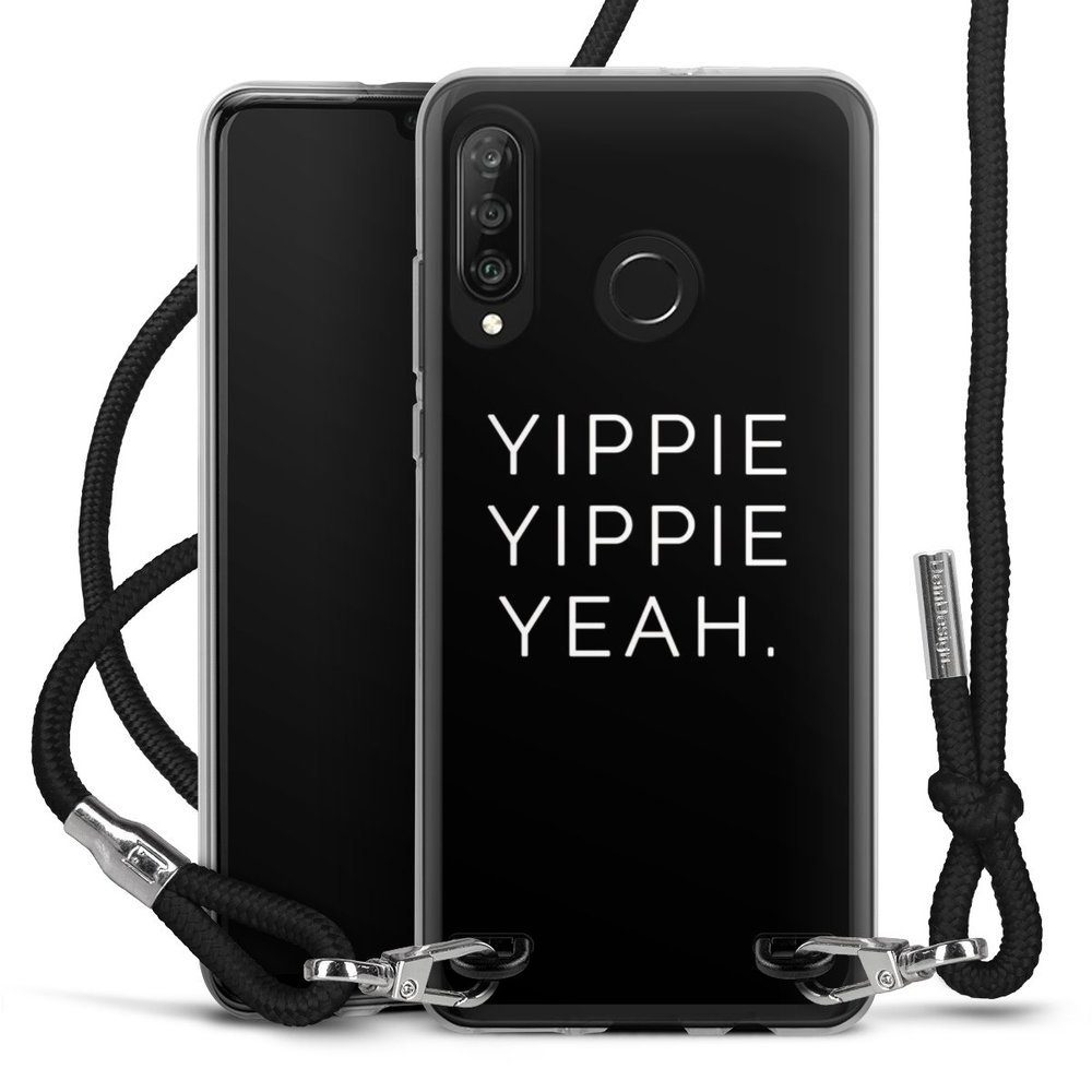 Deindesign Handyhülle Yippie Yippie Yeah Black Huawei P30 Lite Premium