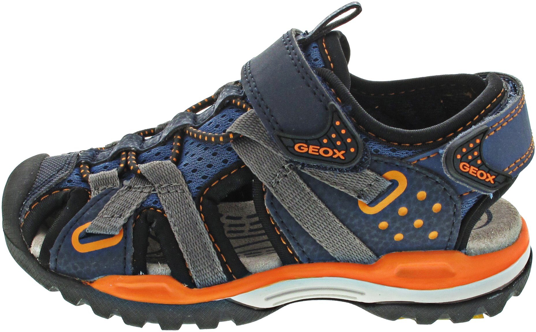 Geox Sandalen Lederimitat/Mesh Trekkingsandale, flexible und ...
