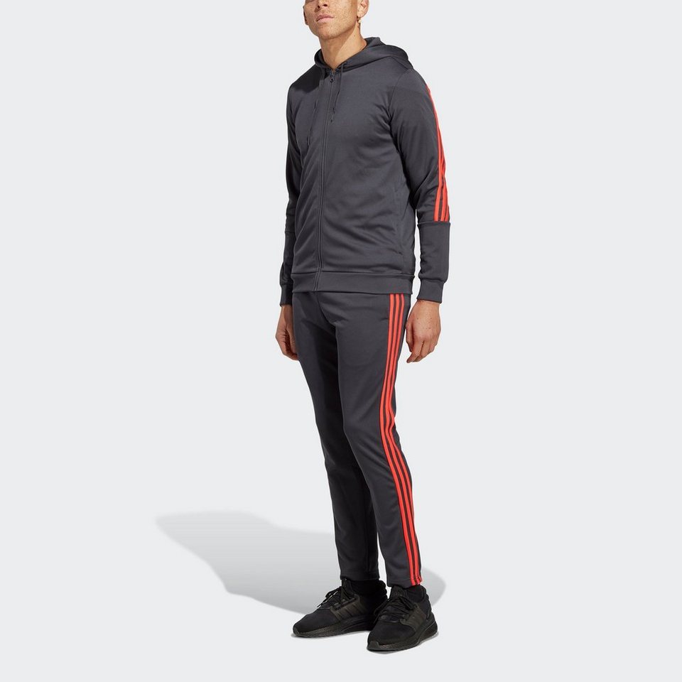 Adidas Sportswear Trainingsanzug 3 Streifen 2 Tlg Ein Klassisch