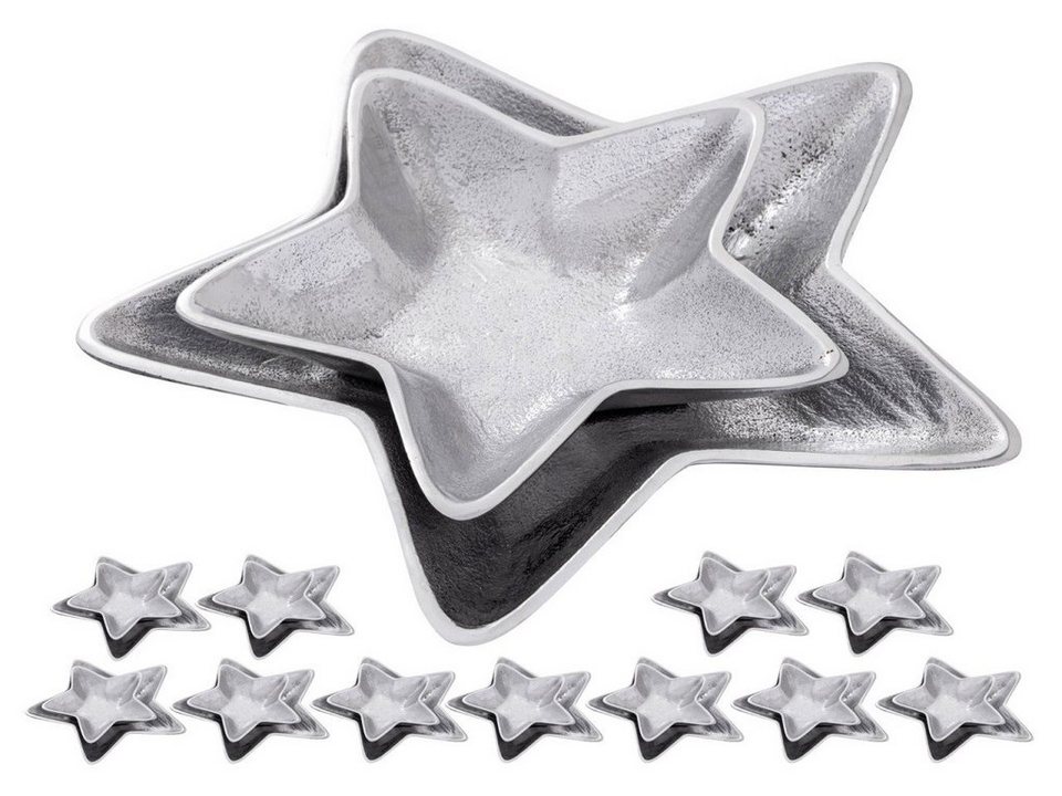 Soma Dekoschale Dekoschalen Stern 12x 2er Set Masterbox Starlight Gold