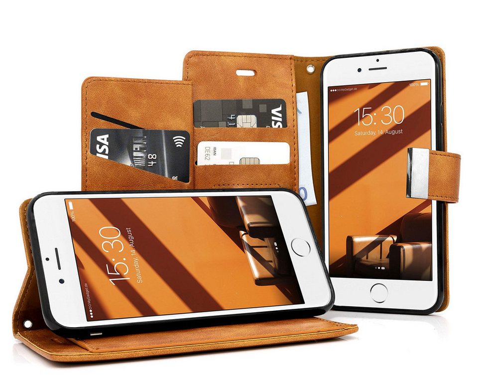 Mygadget Handyhülle Flip Case Klapphülle Für Für Apple Iphone 6 6s