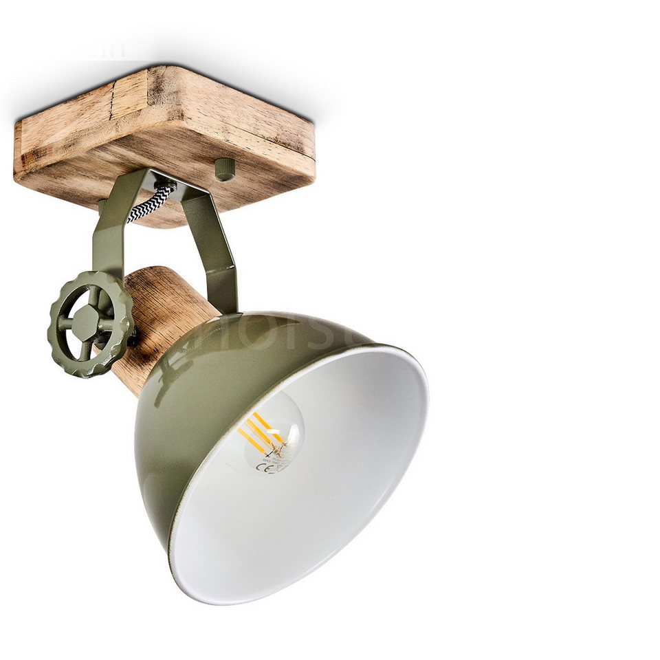 Hofstein Deckenleuchte Cotes Verstellbare Wandlampe Aus Metallholz