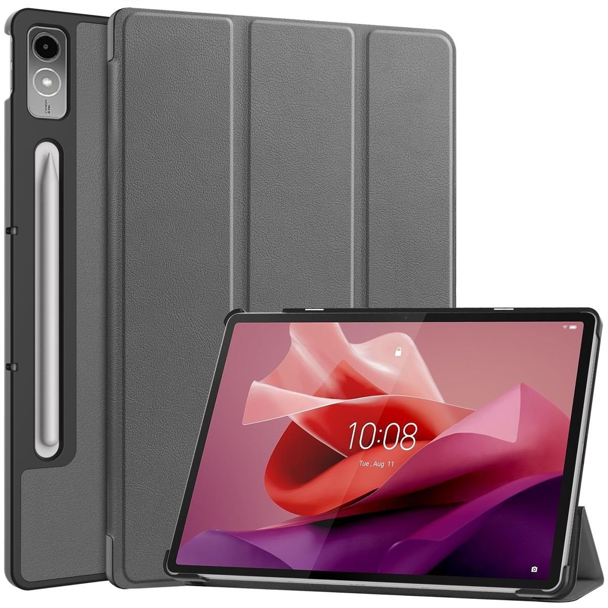 Wigento Tablet Hülle Für Lenovo Tab P12 127 Zoll Tablet 3folt Wake Up