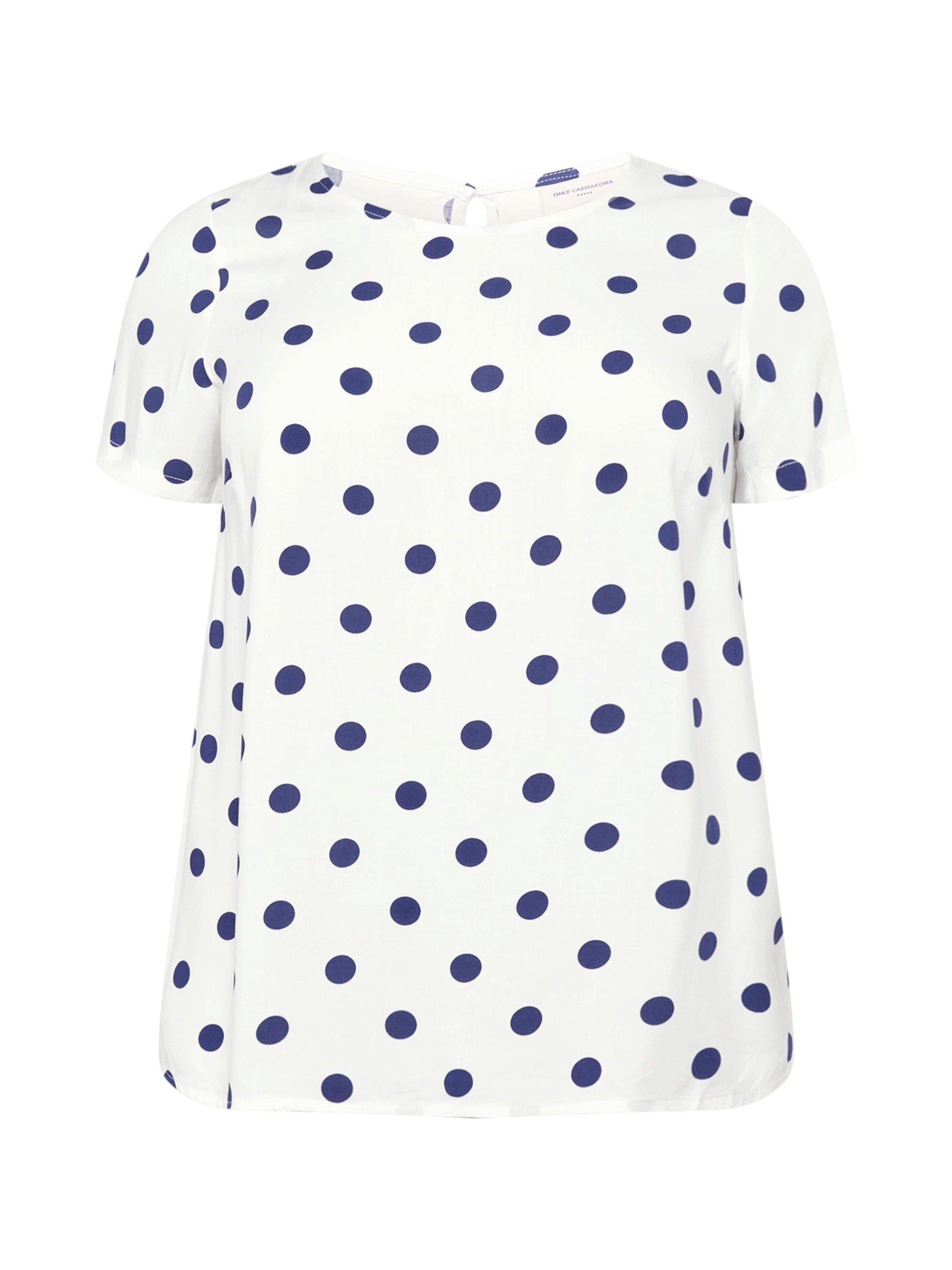 Only Carmakoma Kurzarmbluse Anita 1 Tlg Cut Outs