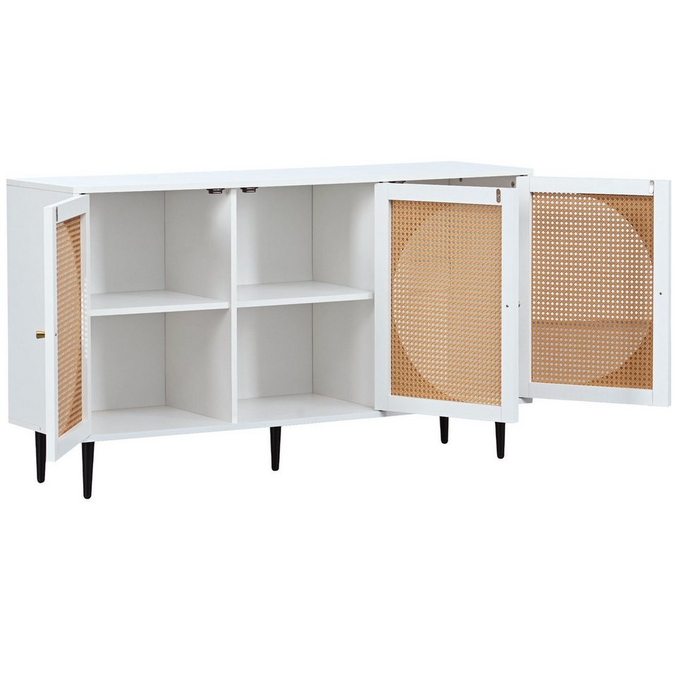 Odikalo Sideboard Anrichte Kommode Schließfach Schrank Metallgriff