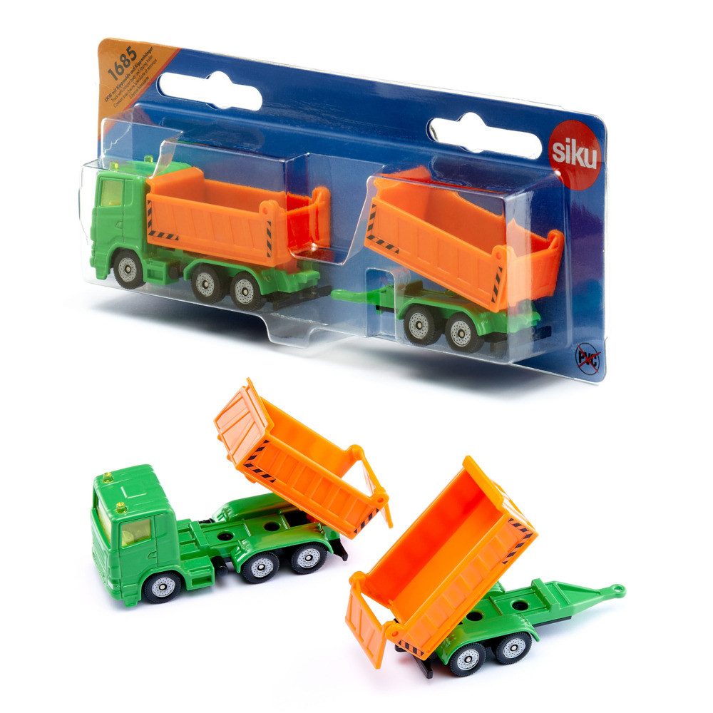 SIEPER Modellauto siku LKW mit Kippmulde Kippanhänger, Sammlerauto