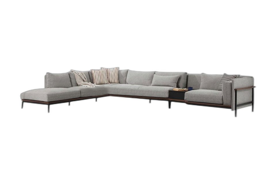 Xlmoebel Ecksofa Eckcouch L Form In Grau Modernes Stoffdesign Für Das