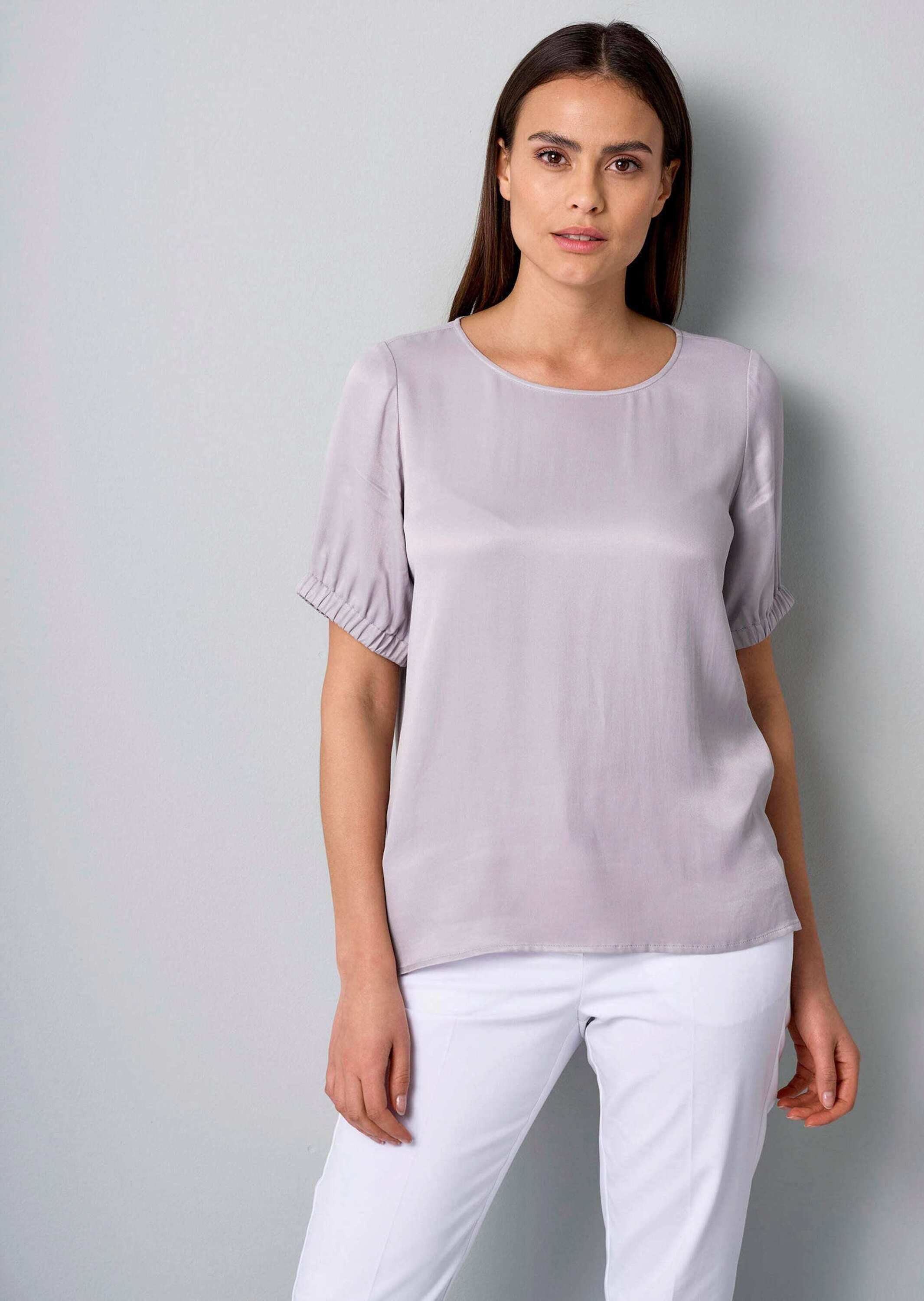 Alba Moda Strickpullover Pullover mit metallischem Garn