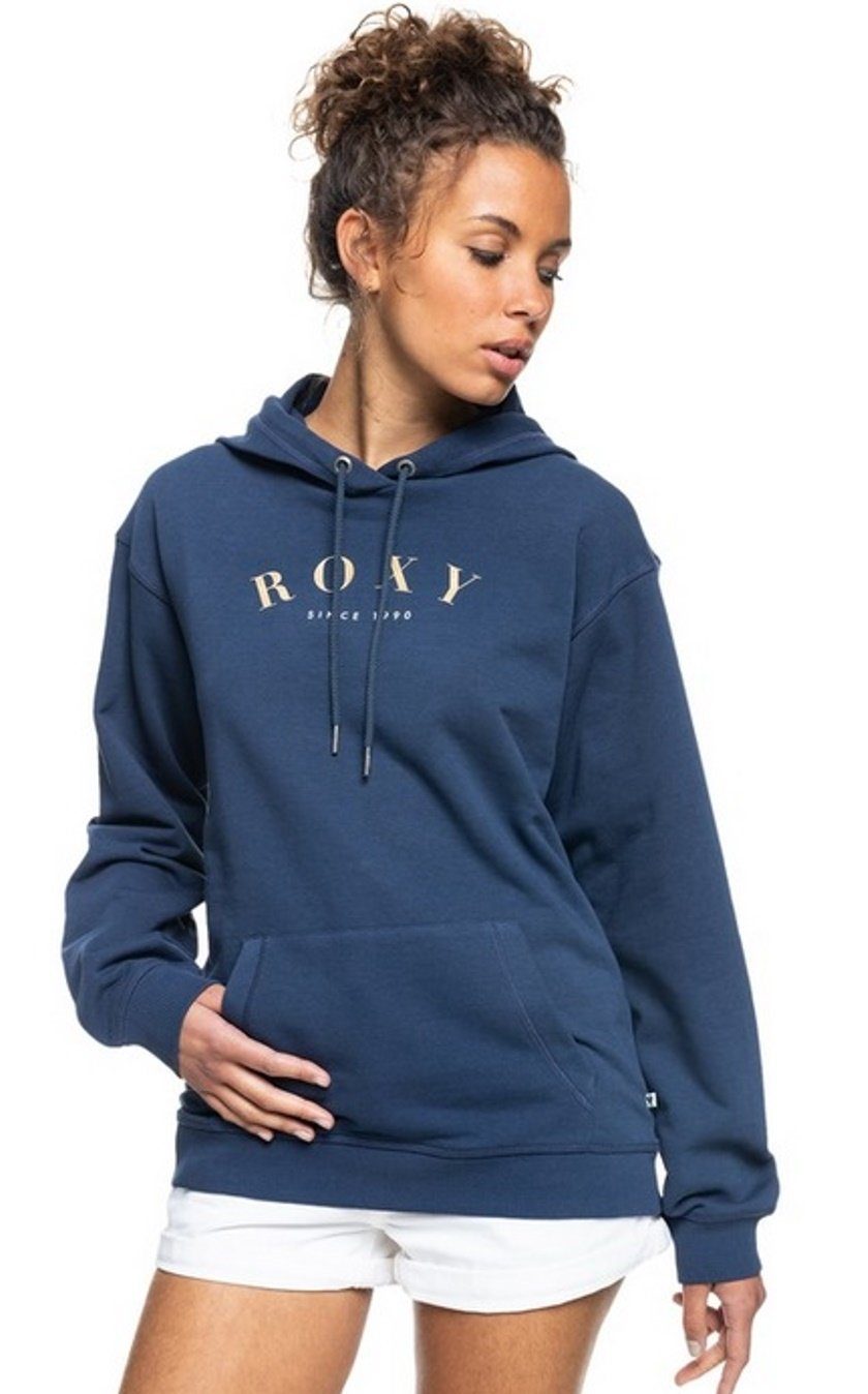 Roxy Fleeceshirt, Roxy Logo Hoody Surf Stoked blau
