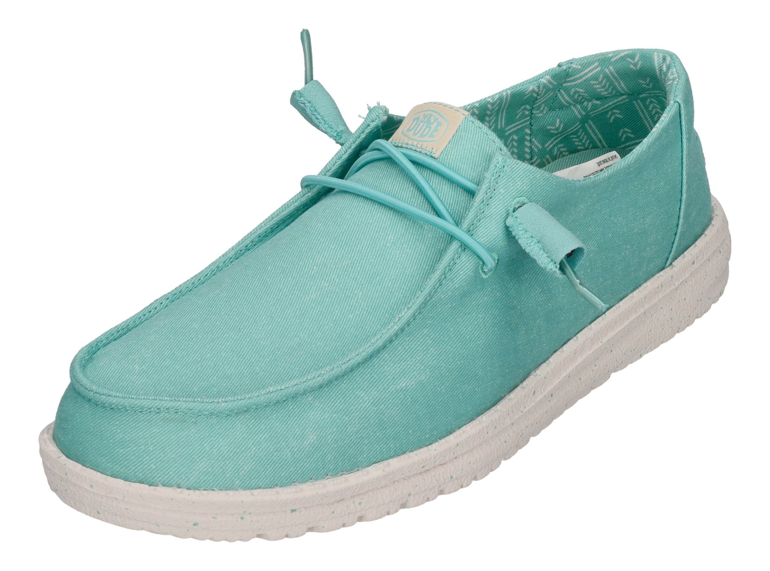 Hey Dude WENDY CANVAS Sneaker Turquoise, Super lässige Slip Ons für ...