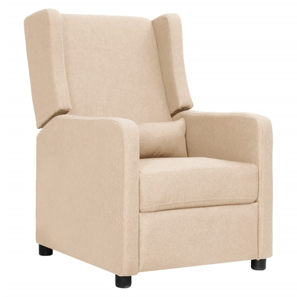 furnicato Relaxsessel Schwarz Stoff (1-St), Gesamtmaße: 68,5 x 88,5 x ...