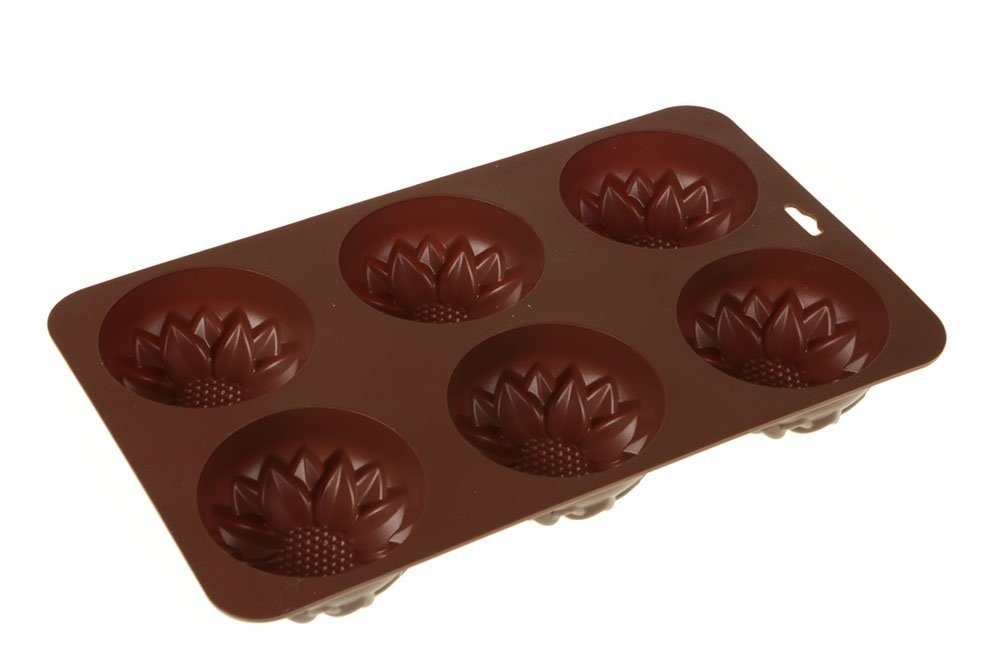Paci Backform Backform, Blütenform, Silikonform, Braun