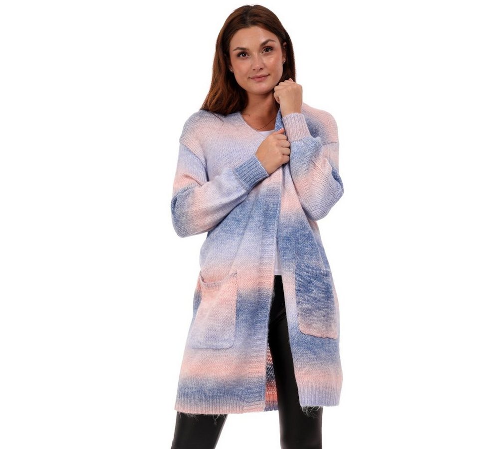 Yc Fashion And Style Cardigan Cardigan Rainbow Strickjacke Verschlusslos