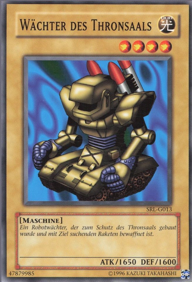 Recollectibles Sammelkarte Yugioh Karte Wächter Des Thronsaals V 3