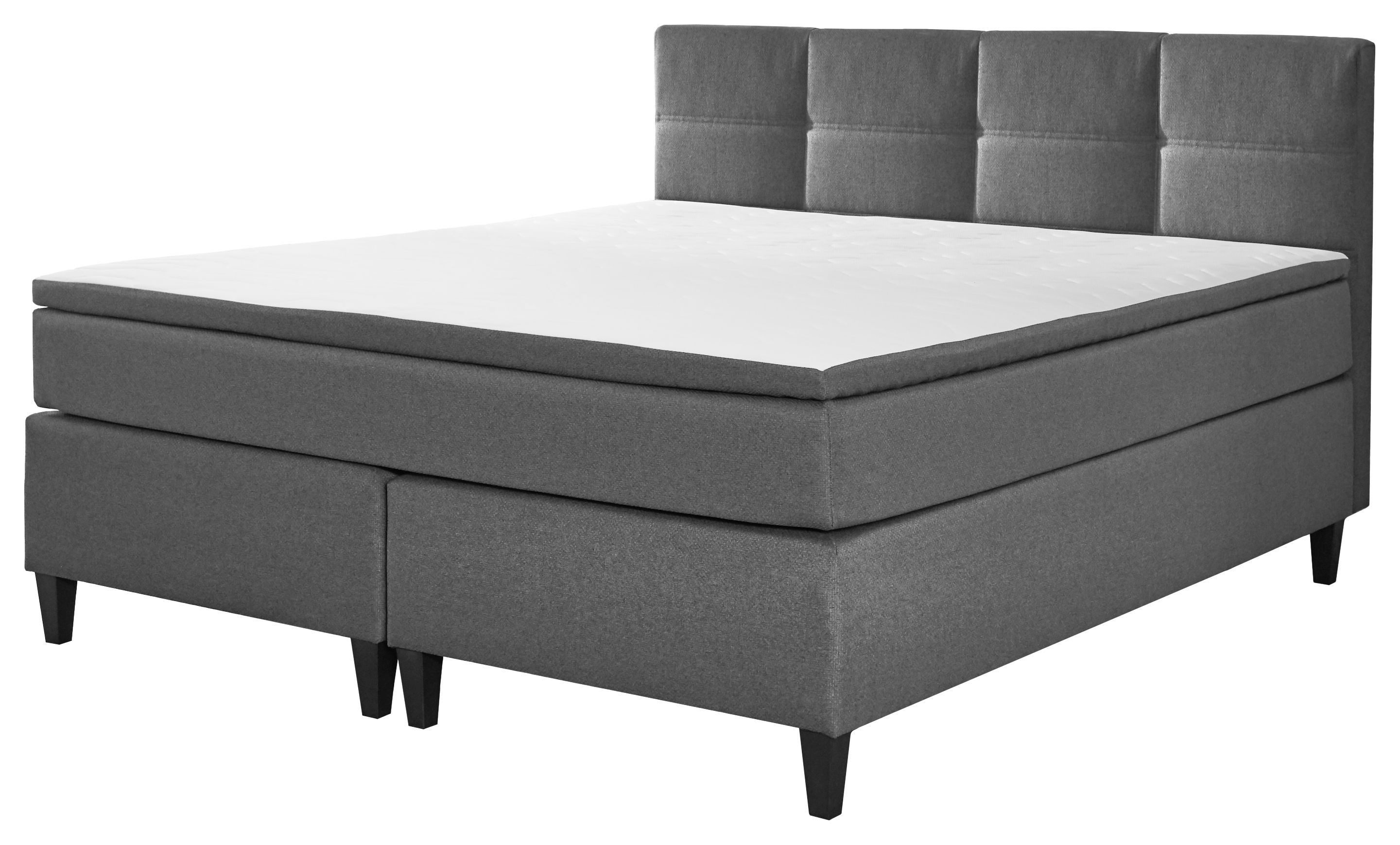 HARPER Boxspringbett Boxspringbett HARPER SION LF 180x200 cm grau Box ...