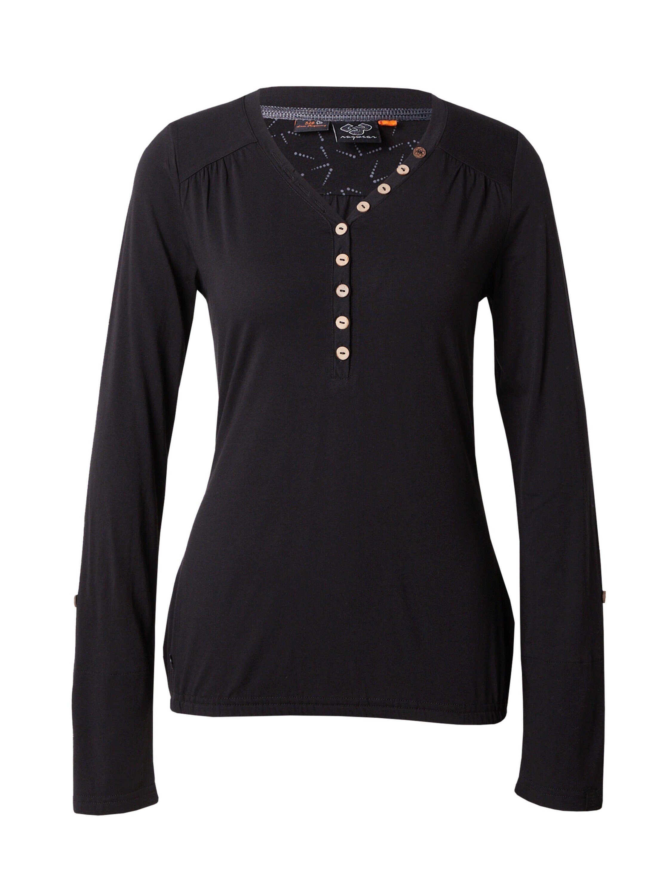 Ragwear Langarmshirt Pinchi Stylisches Damen Longsleeve mit Knöpfen ...