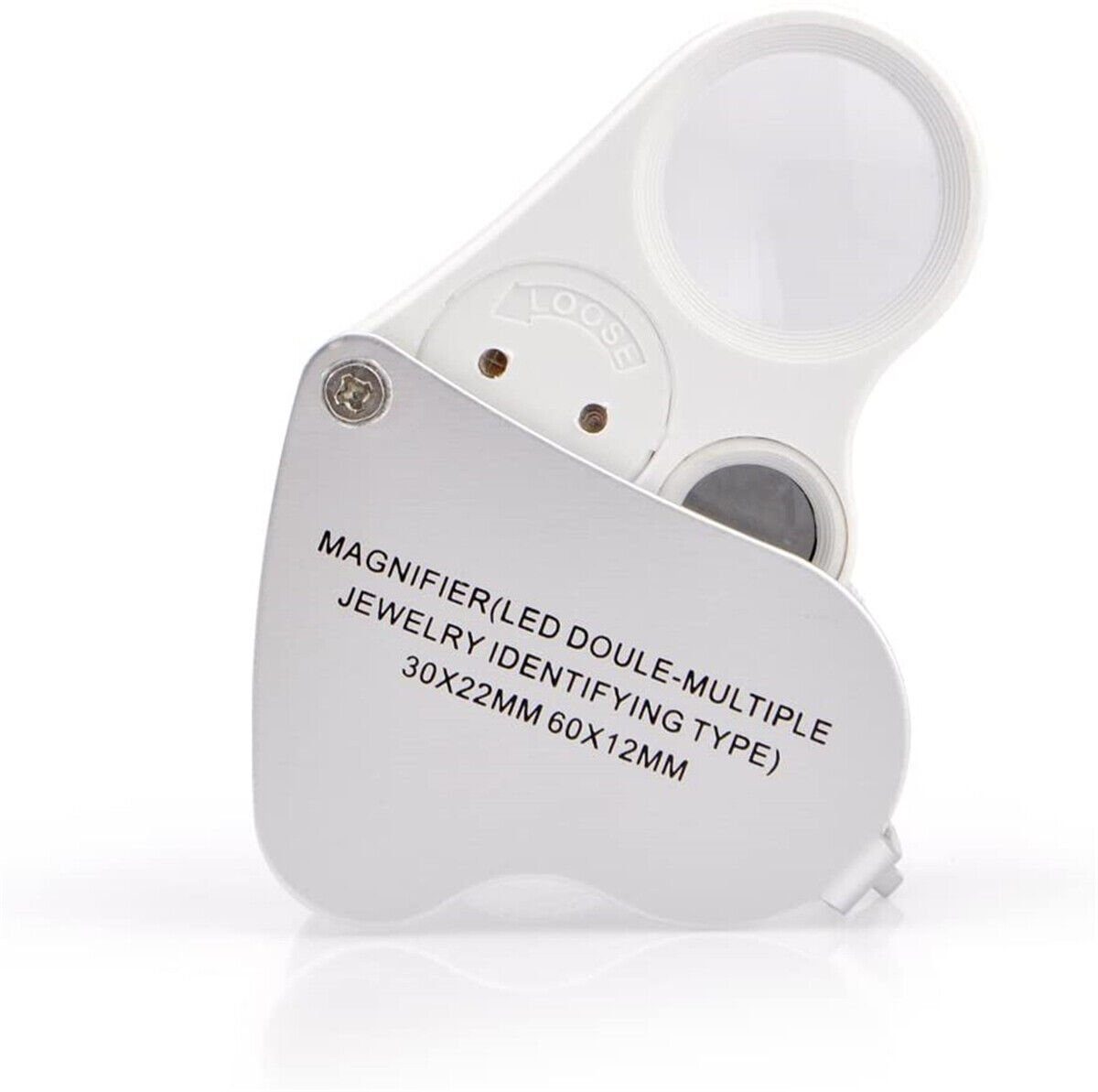 Olotos Taschenlupe Juwelierlupe Vergrößerungsglas Leselupe Leuchtlupe ...