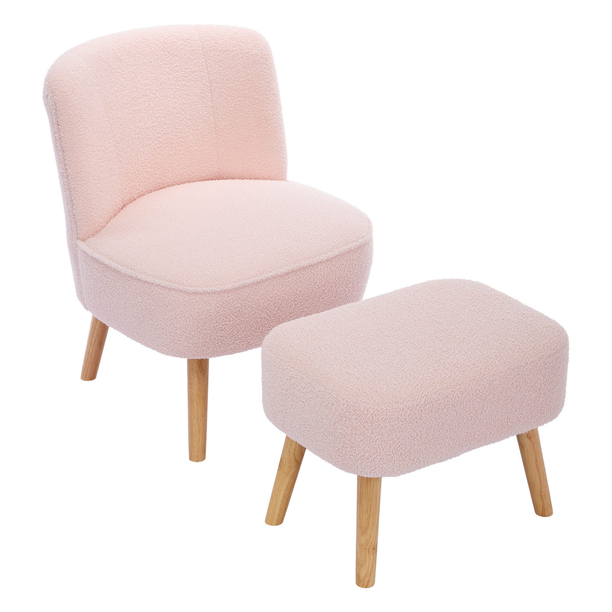 Seedwave Relaxsessel Teddy Samtstoff Relaxsessel Mit Hocker