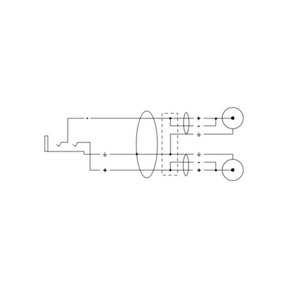 Cordial Y-Adapter Connector 1: Jack Socket 3.5 stereo black/2x Jack ...
