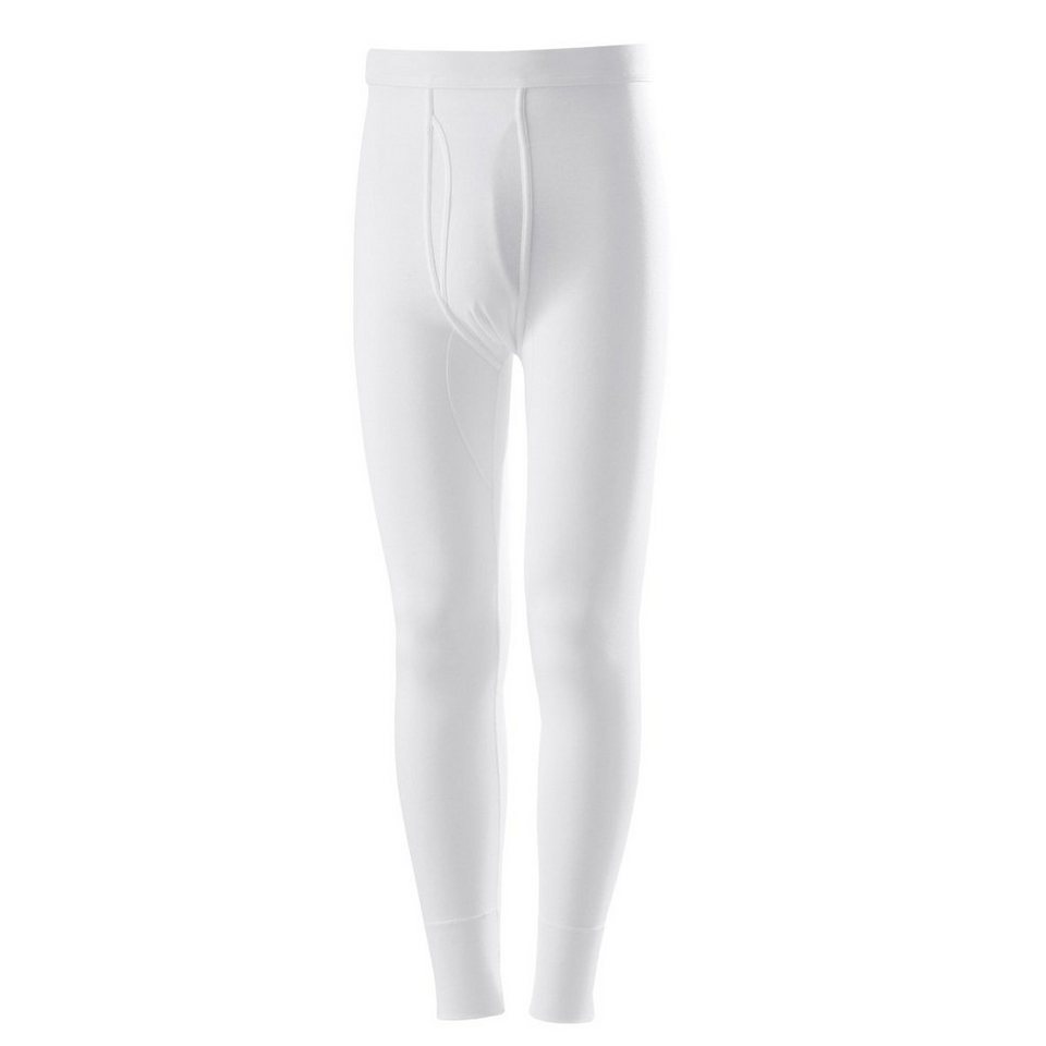 Adamo Lange Unterhose Adamo Lange Feinripp Herren Unterhose Weiß Große
