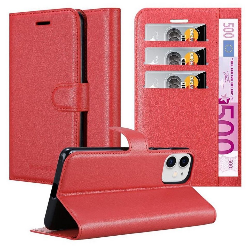 Cadorabo Handyhülle Book Stand Apple Iphone 12 Mini Klappbare Handy