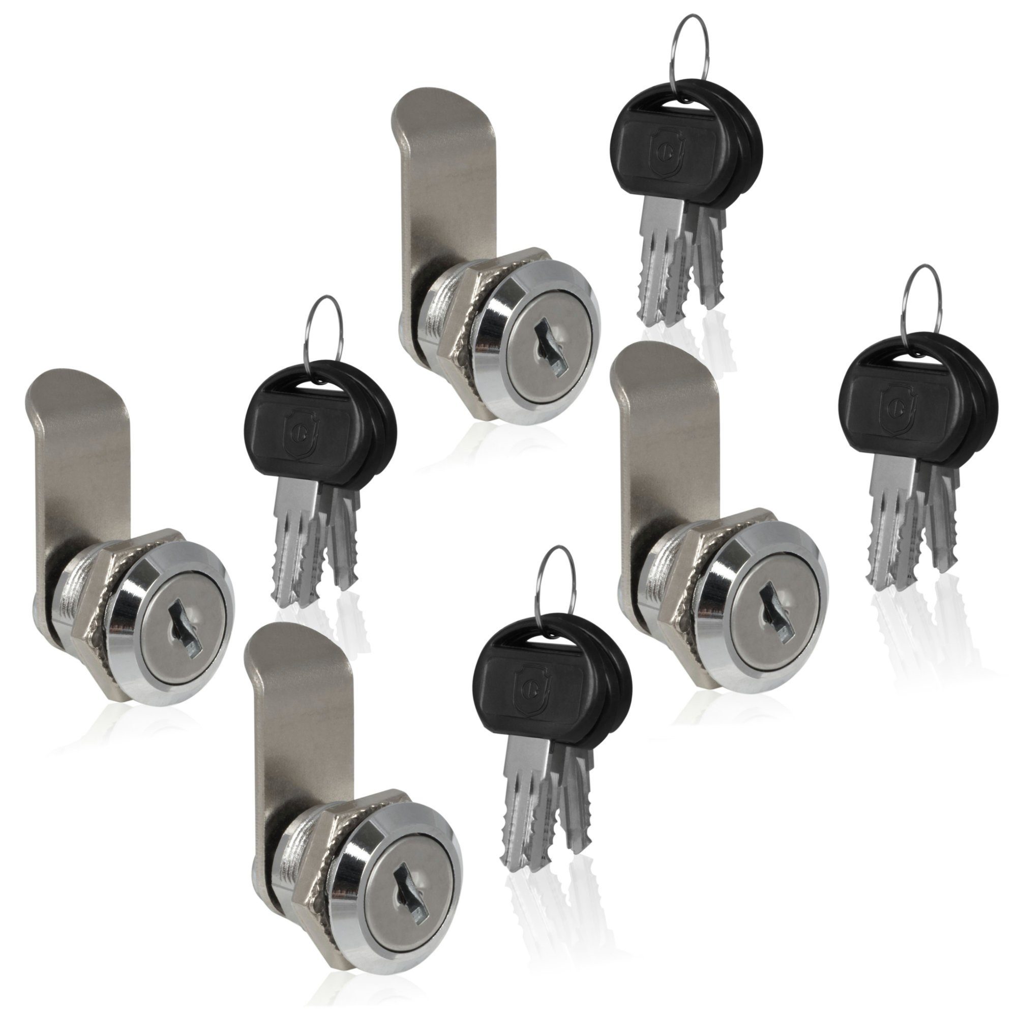 Zelsius Einsteckschloss Briefkastenschloss mit 3 Schlüsseln, 4 Stk, Ersatzschloss