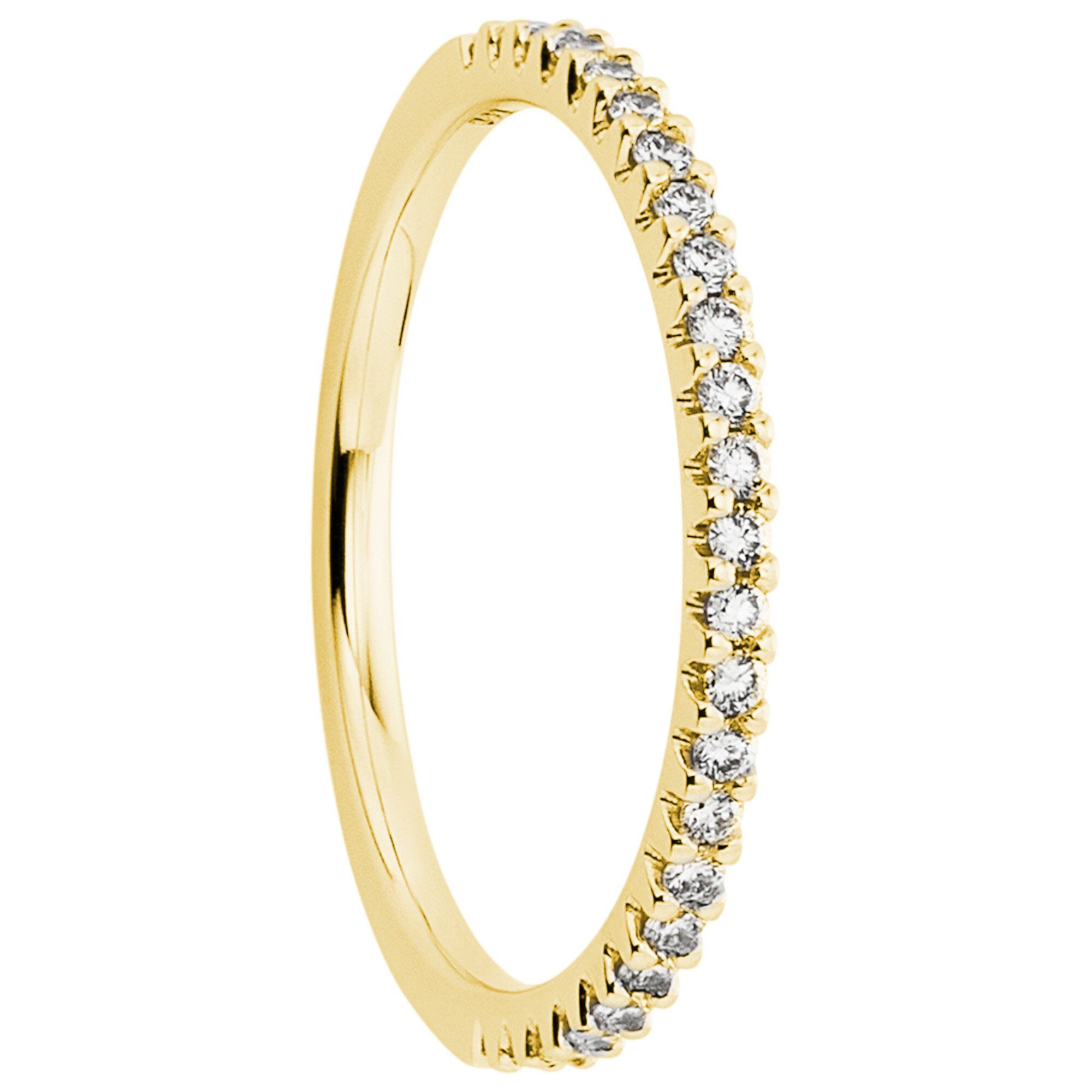 ONE ELEMENT Diamantring »0,25 ct Diamant Brillant Ring aus 585 Gelbgold«