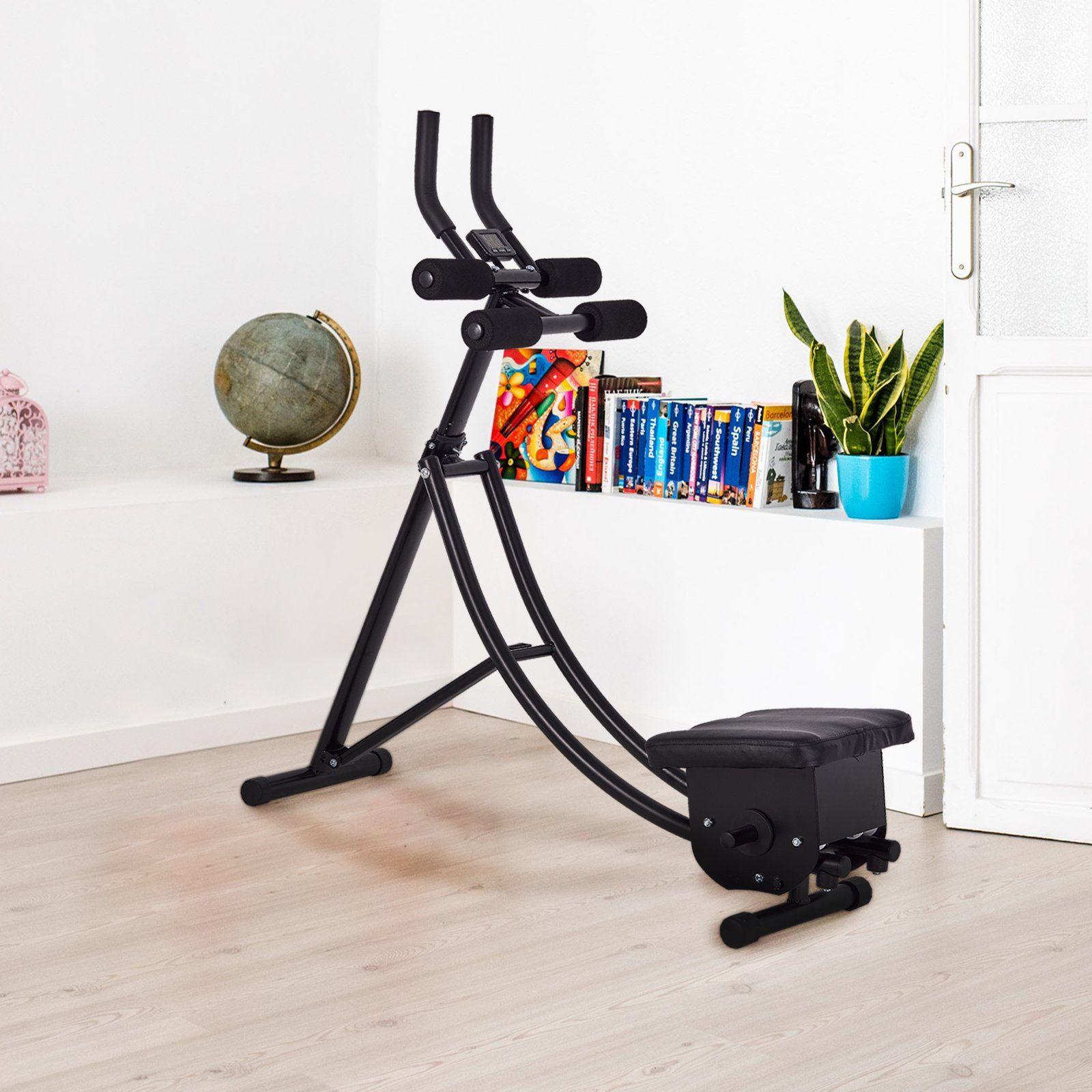 KAHOO Heimtrainer »Klappbarer Fahrradtrainer mit LDC-Display«, Fitnessgerät