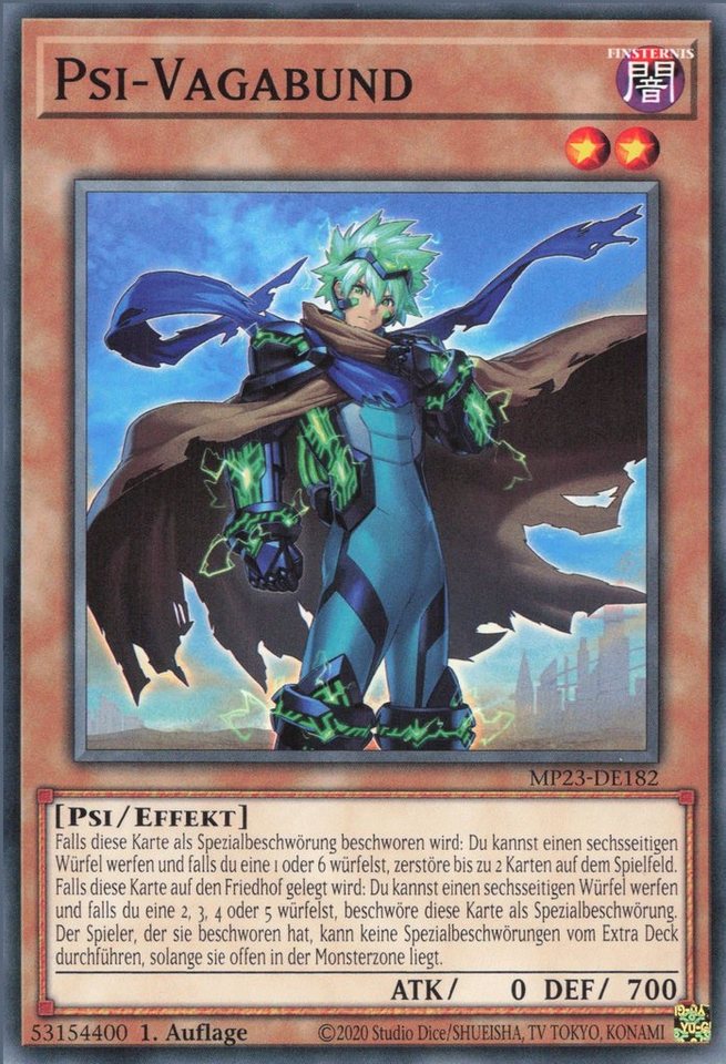 Recollectibles Sammelkarte Yugioh Karte Psi Vagabund Deutsch Yu Gi Oh
