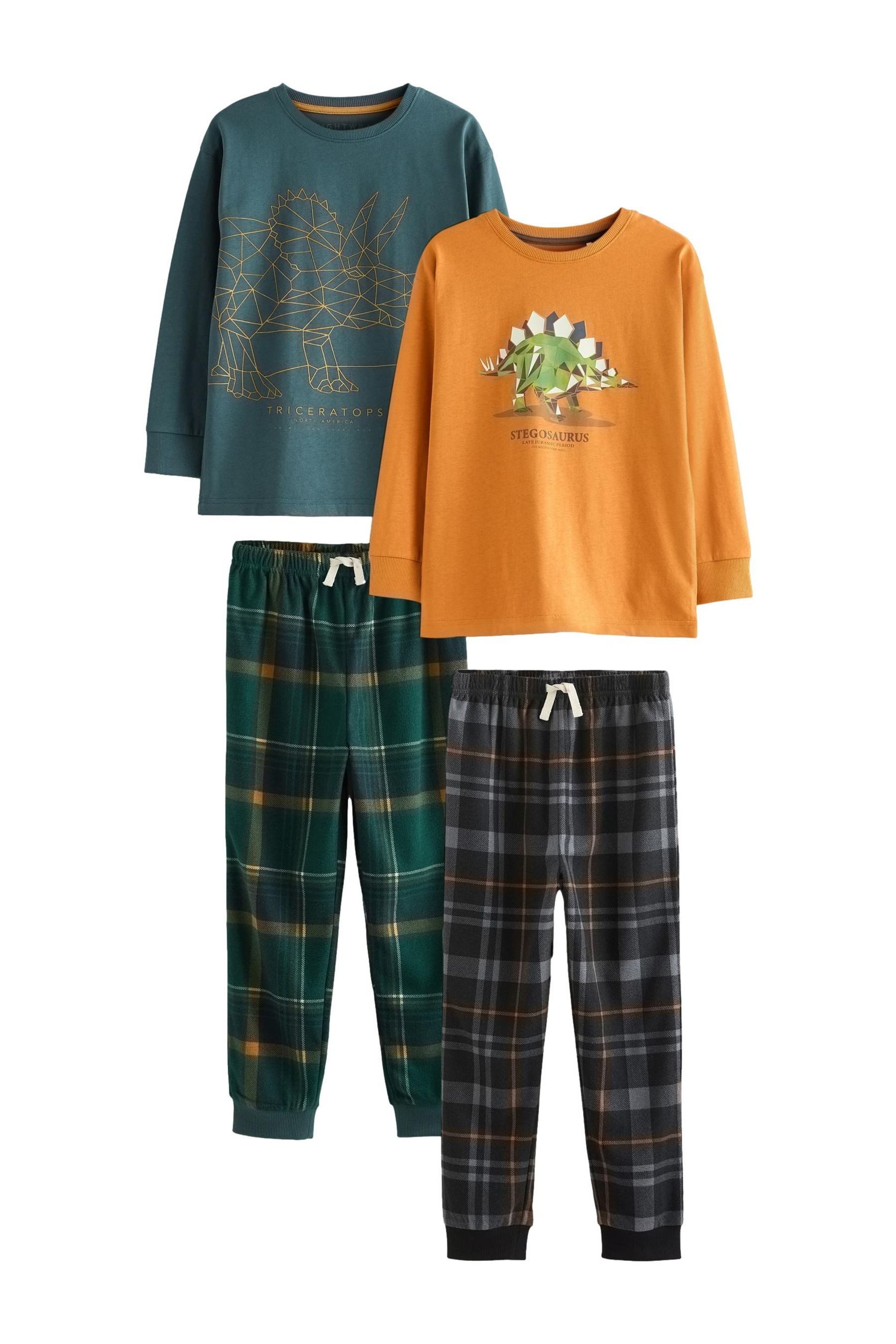 Next Pyjama Kuschelige Fleece Schlafanzüge Im 2er Pack 4 Tlg