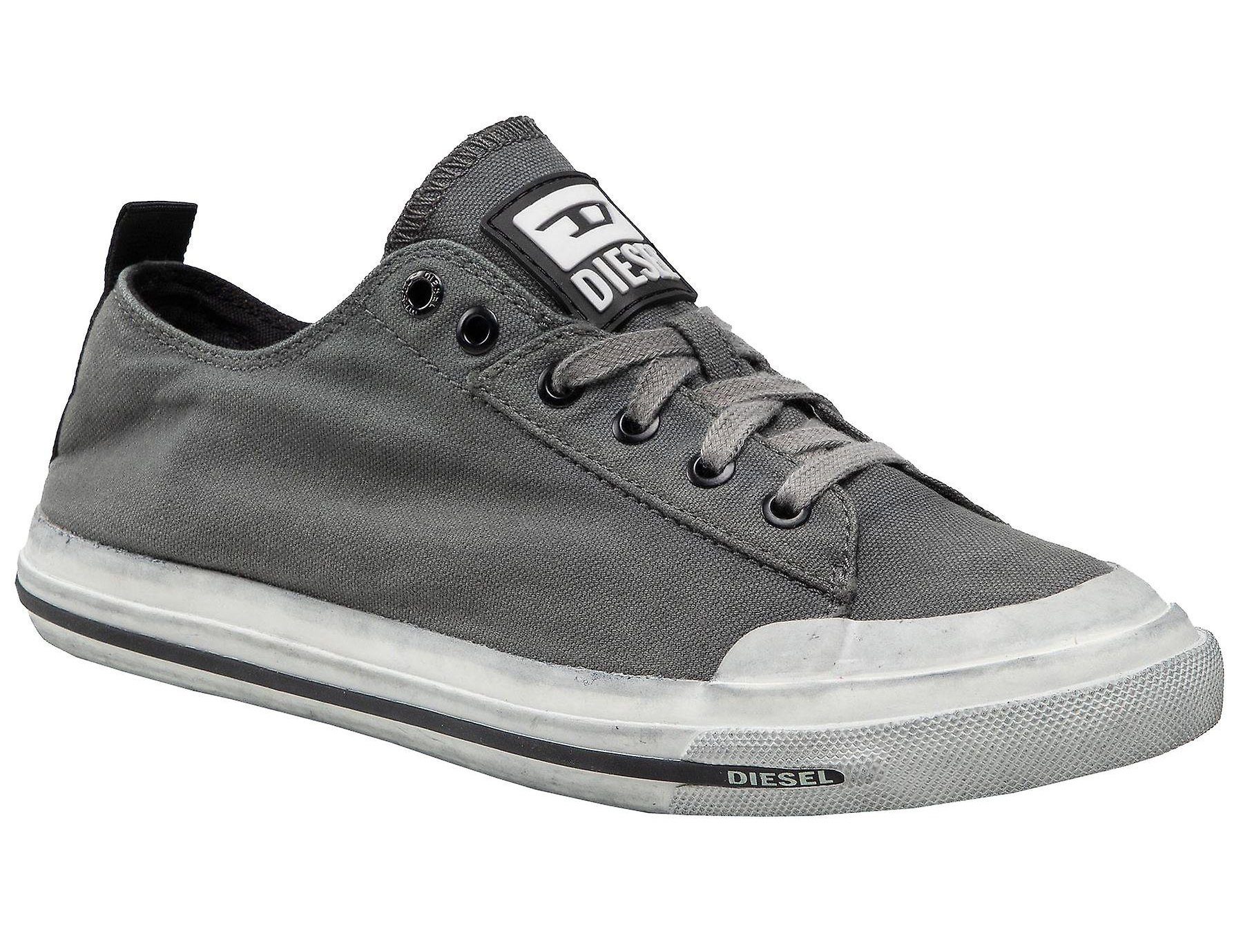Diesel Low Sneaker - Canvas Grau - S-Astico Low Cut Sneaker