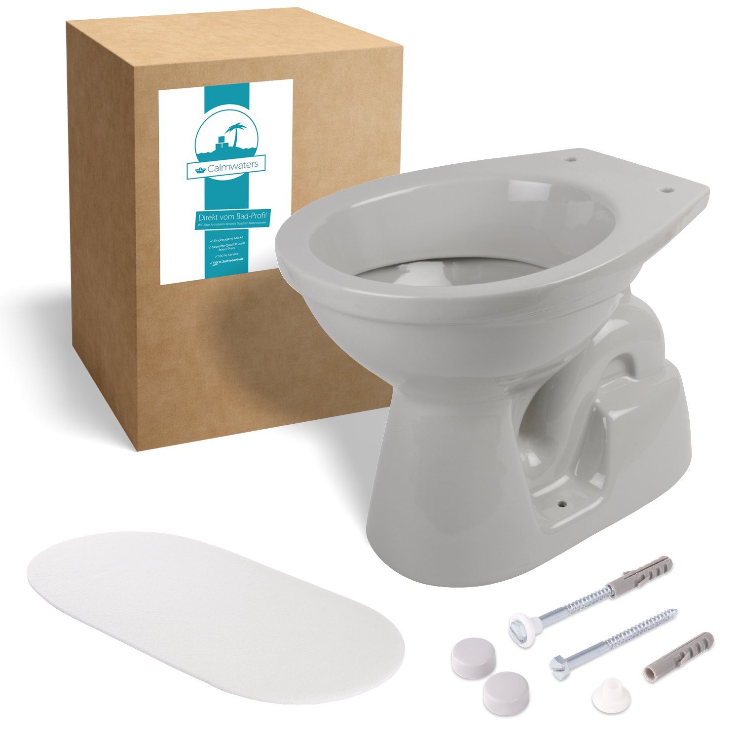 Calmwaters Tiefspül Wc Bodenstehend Abgang Senkrecht Stand Wc