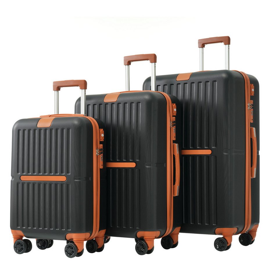 Okwish Trolleyset Hartschalenkoffer Set Hartschalen Trolley 4 Rollen